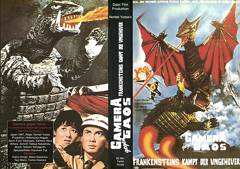 Godzilla + Freunde: Die Video-Cover-Seite - Gamera gegen Gaos